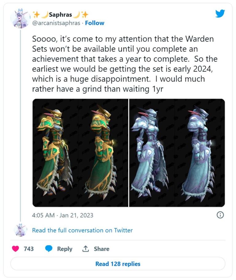 WoW Warden Sets: Frustration with Unlock Requirements | WowVendor