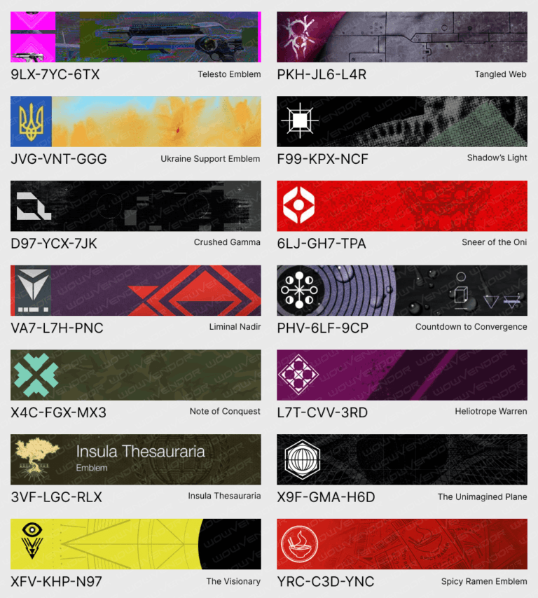How to get all Destiny 2 Free Emblems | WowVendor