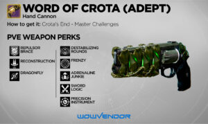 How to get Adept Weapons in Crota's End | WowVendor