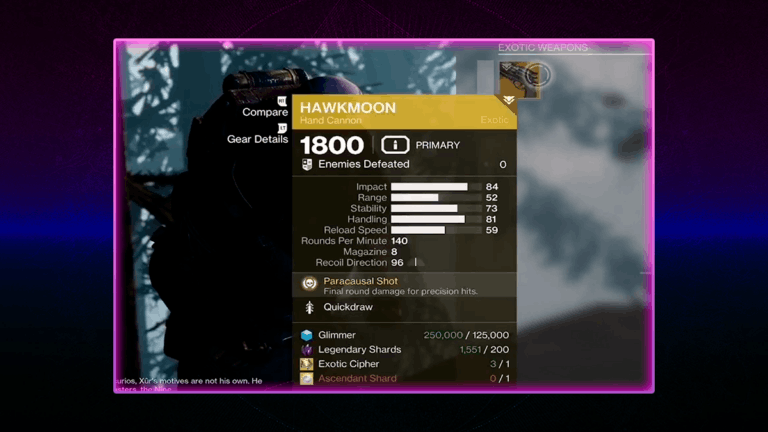 The Best Hawkmoon God Roll + Weapon Overview + Сatalyst