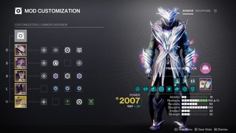 Best Warlock build Destiny 2: raids, GM nightfalls, and PvP