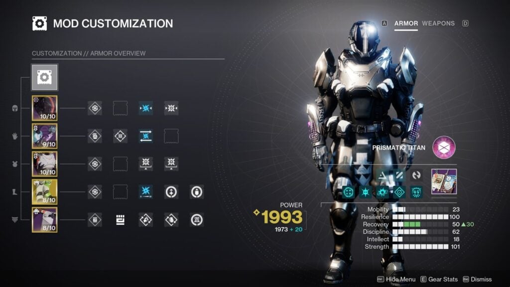 Destiny 2 best Titan build: raids, GrandMasters, and Trials