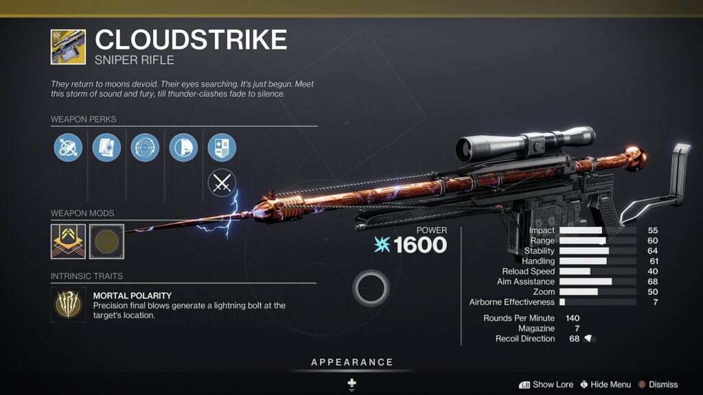 How to Get Destiny 2 Cloudstrike Exotic: Catalyst, Quests, and More ...