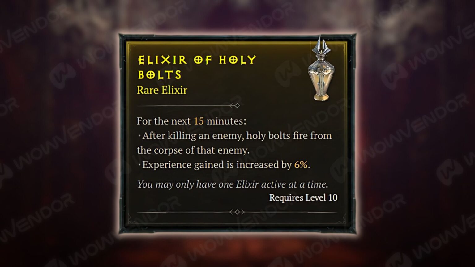 Diablo 4 Patch 1.4.3: what's going on with Elixir of Holy Bolts? | WowVendor
