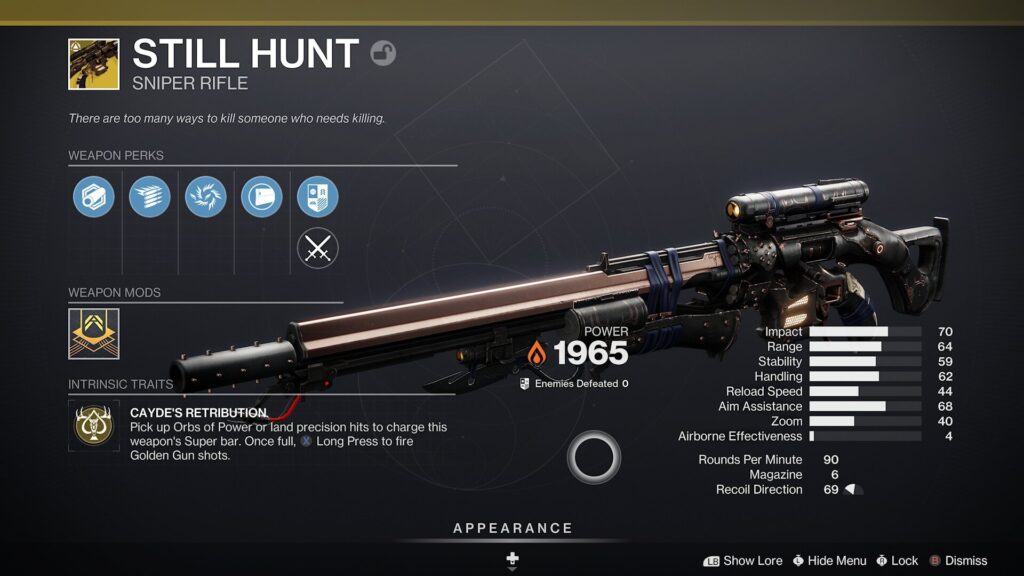 How to get Still Hunt Exotic in Destiny 2: Golden Gun perk, and more