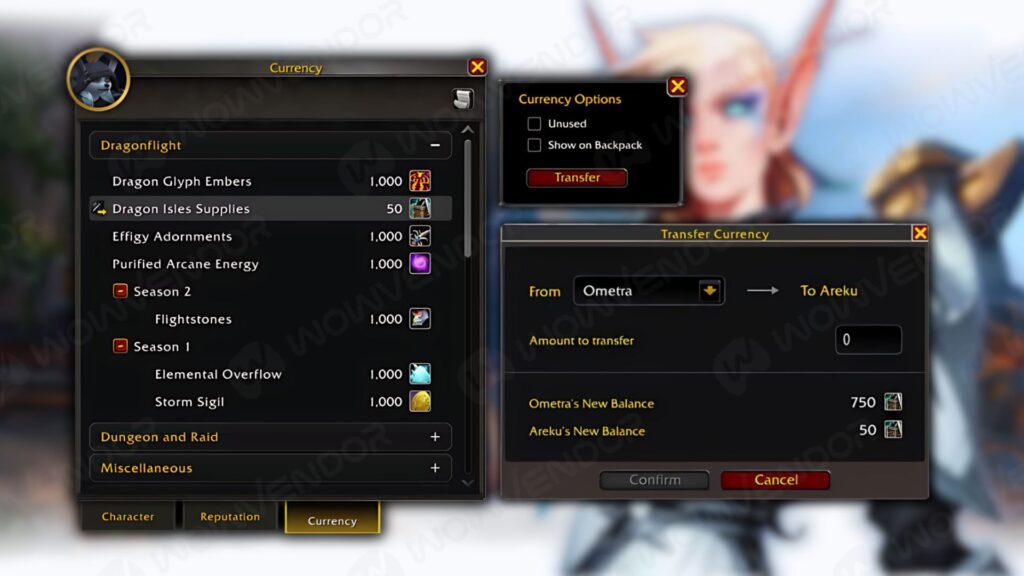 Warbands system overview: Currency, achievements, transmogs | WowVendor