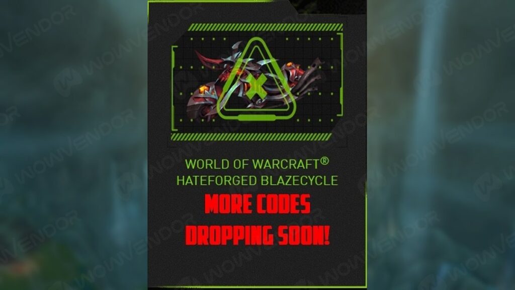 Mtn Dew WoW mount Hateforged Blazecycle has been restocked