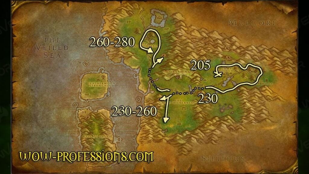 WoW Classic Fresh Skinning guide 1–300: Trainers and materials