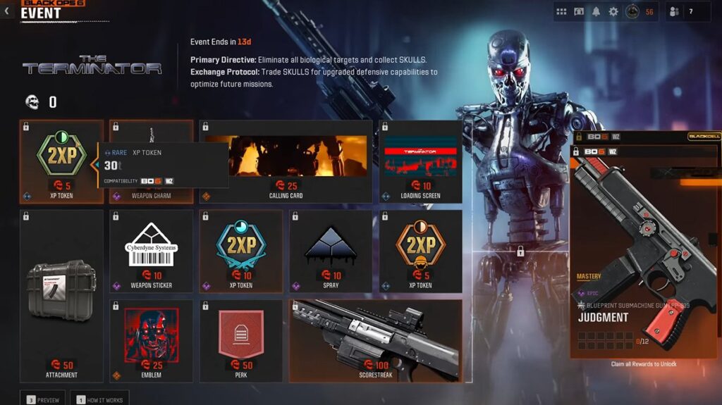 Call of Duty Terminator collab: Rewards, skins, and more!