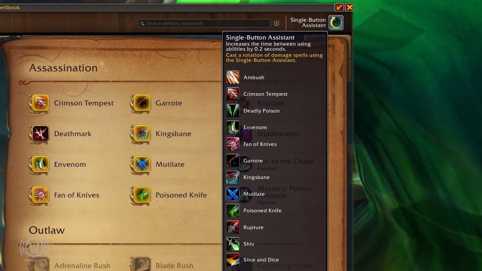 Single-Button Assistant, Assistant Highlight in TWW 11.2