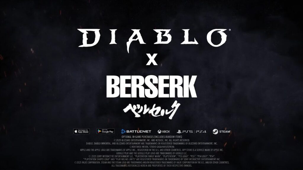Blizzard teases Diablo x Berserk collab with Guts' iconic armor