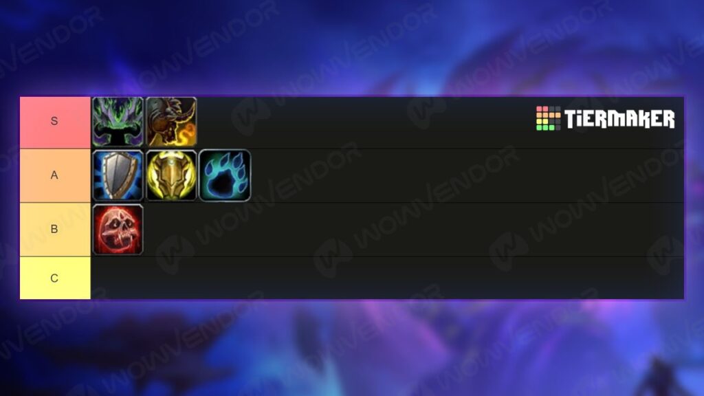 WoW tank tier list for M+ The War Within Season 3 Patch 11.2
