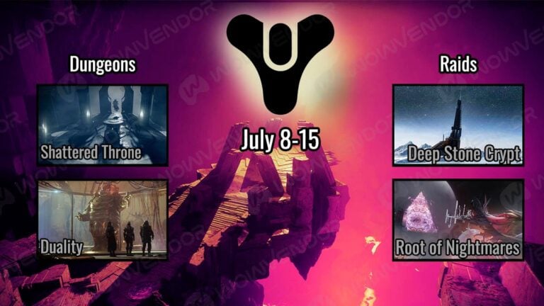 Destiny 2 Dungeon and Raid this week July 8-15