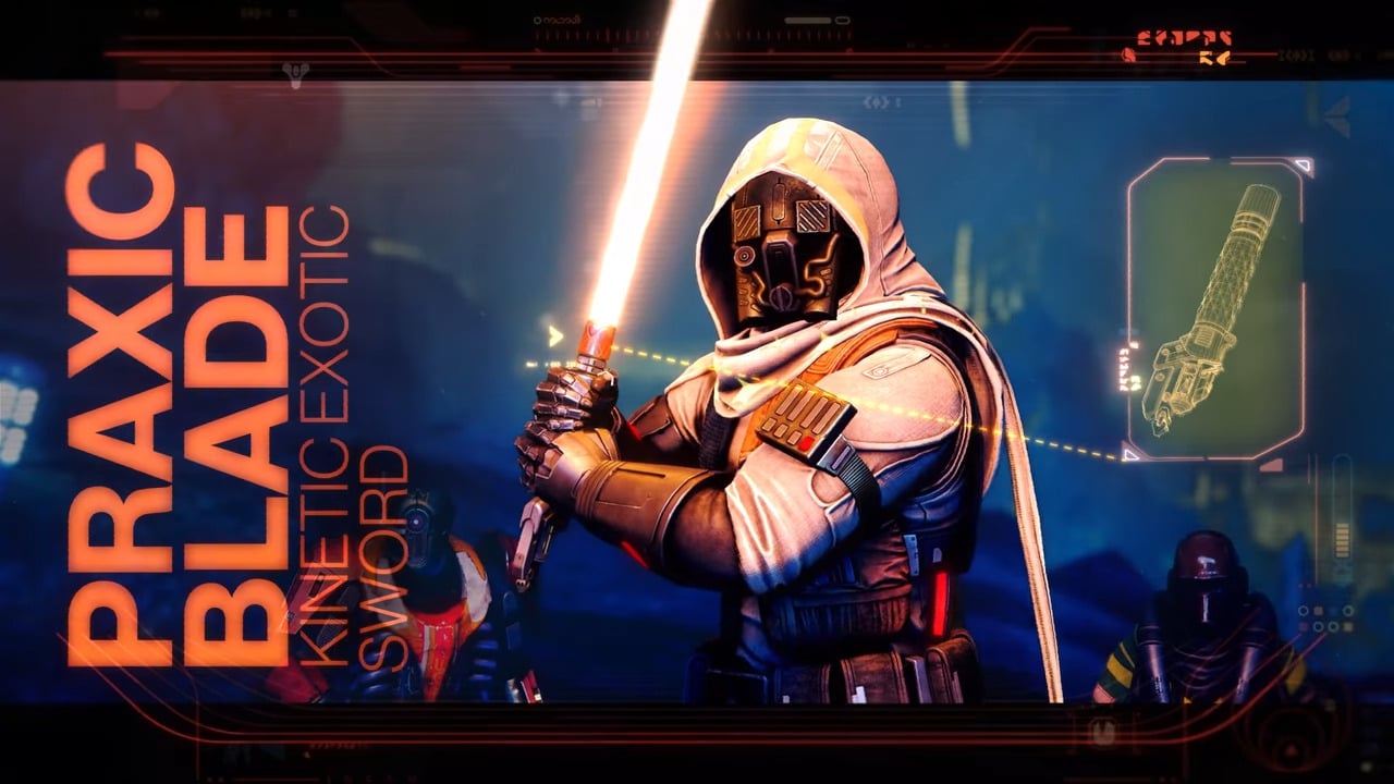 Praxic Blade Exotic Lightsaber coming in Destiny 2 Renegades