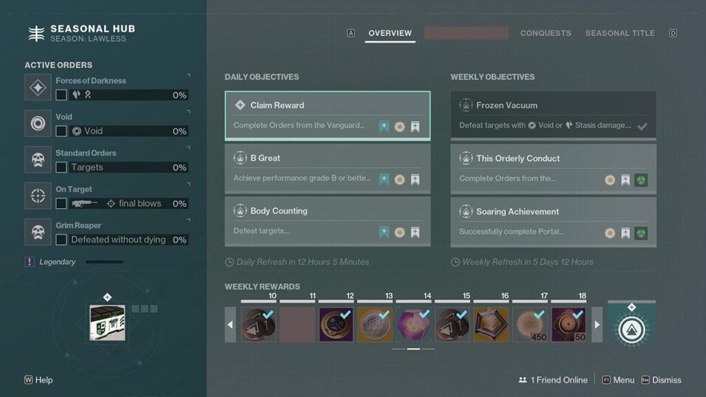 Orders system in Destiny 2: Bright dust rewards and more