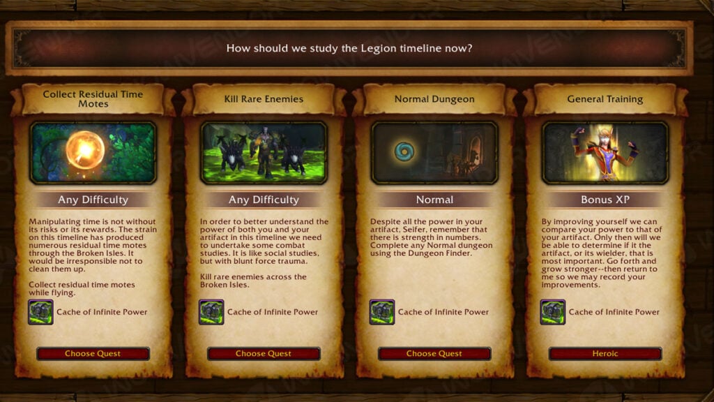 What is Legion Remix Infinite Research in WoW